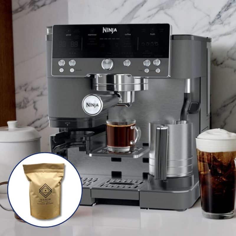 Ninja Luxe Café Premier 3-in-1 Coffee Machine (Gun Metal) with 500g ...