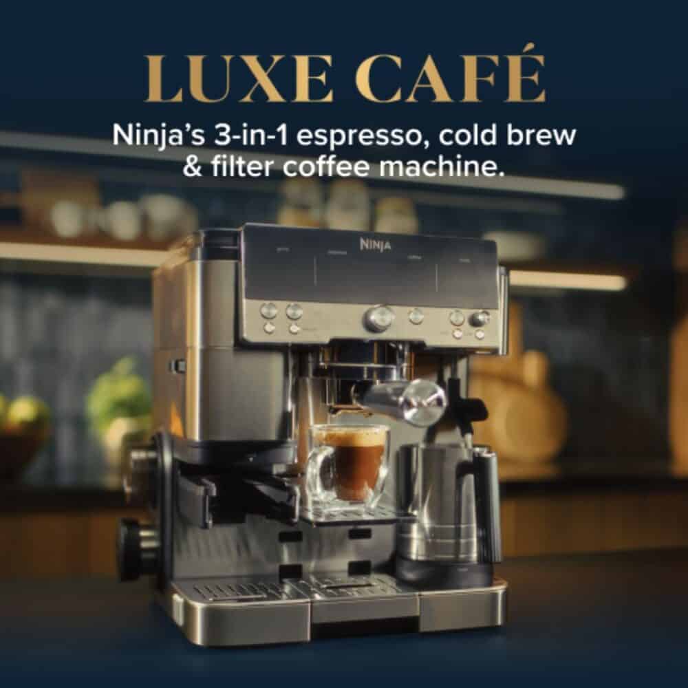 Ninja Luxe Café Premier Espresso Machine (Silver) with 500g Coffee ...