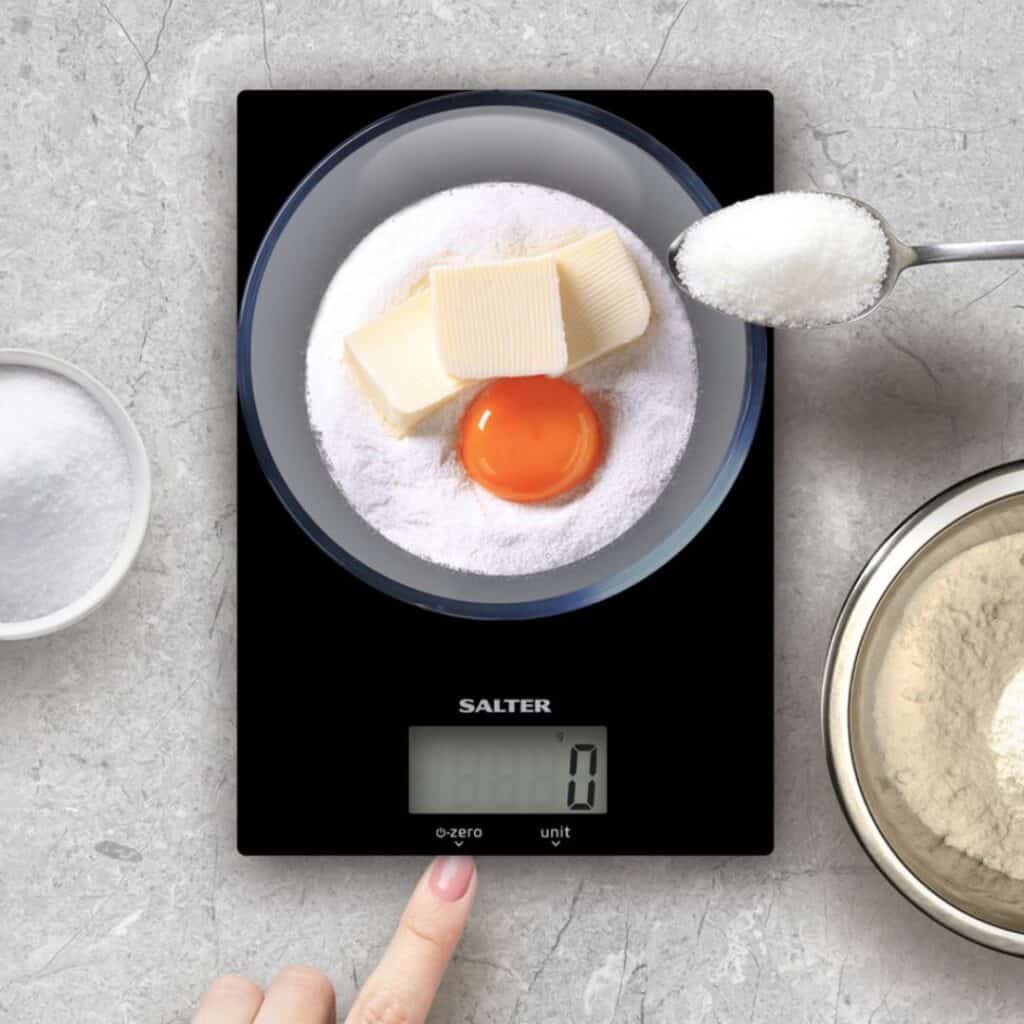 Salter Glass Digital Kitchen Scale (Black) - The Kitchen Draw